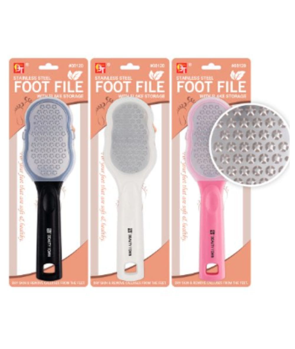 Beauty Town Foot File With Flake Storage – Cloré Beauty