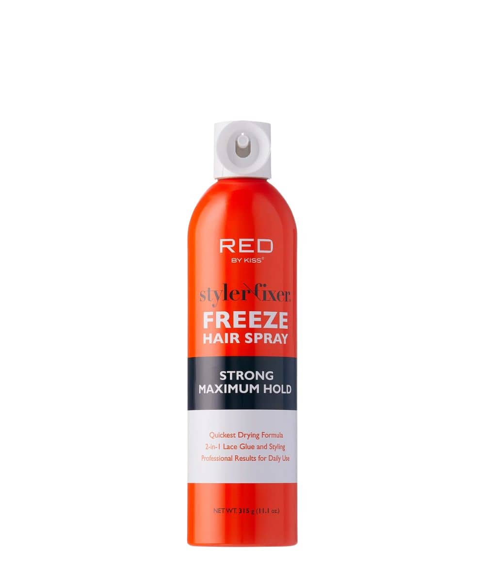 Red By Kiss Styler Fixer Freeze Hair Spray Strong Maximum Hold 11oz ...