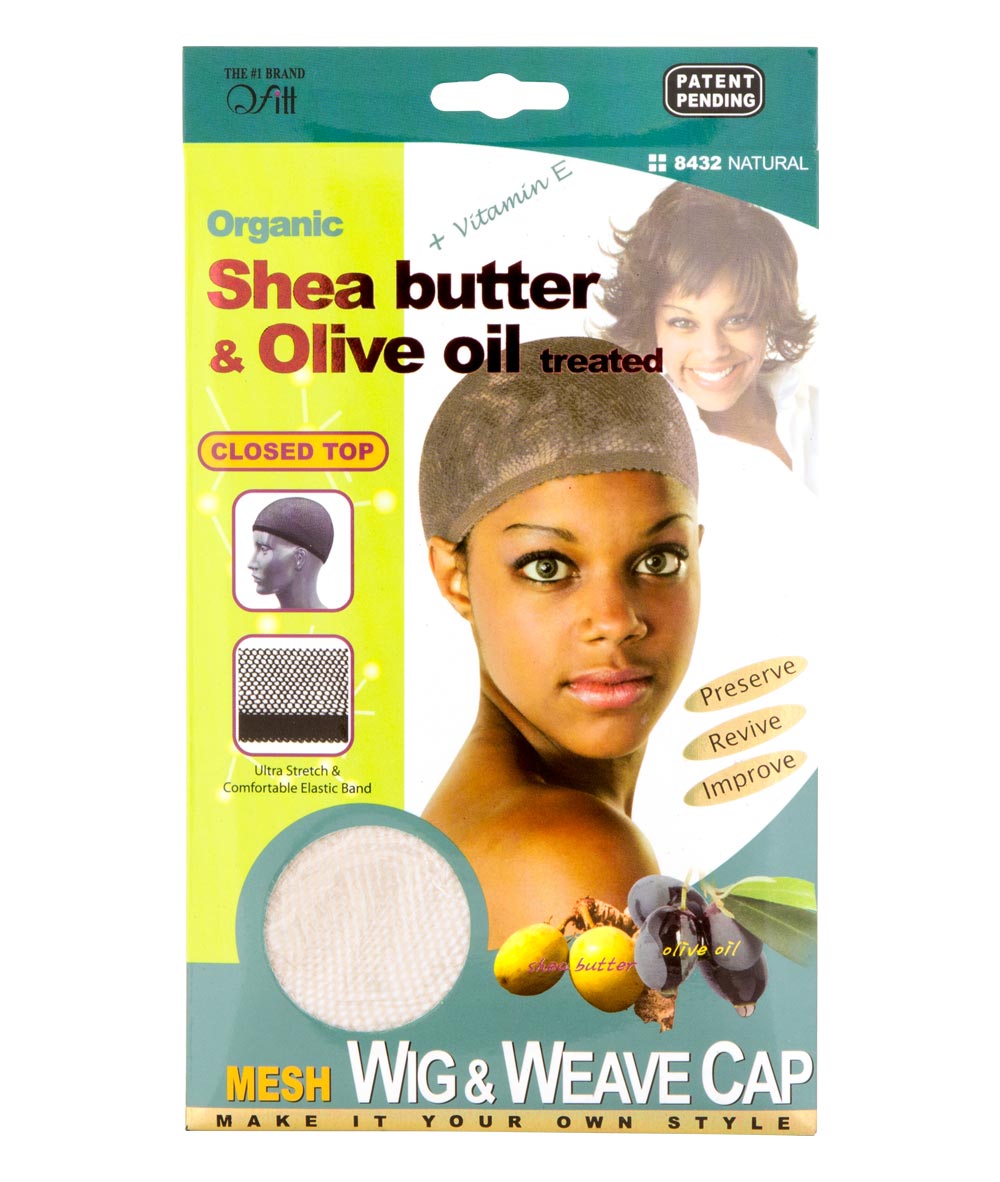 M&M Qfitt Organic Argan & Shea Butter + Olive Oil Mesh Wig & Weave Cap ...