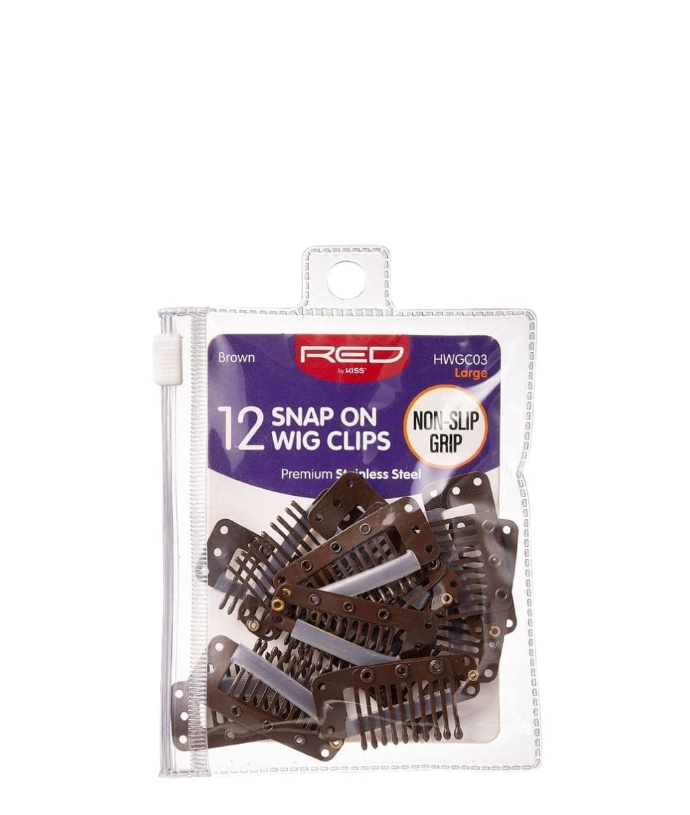 Red By Kiss 12 Snap On Wig Clips Non Slip Grip Black - Accessory at ...
