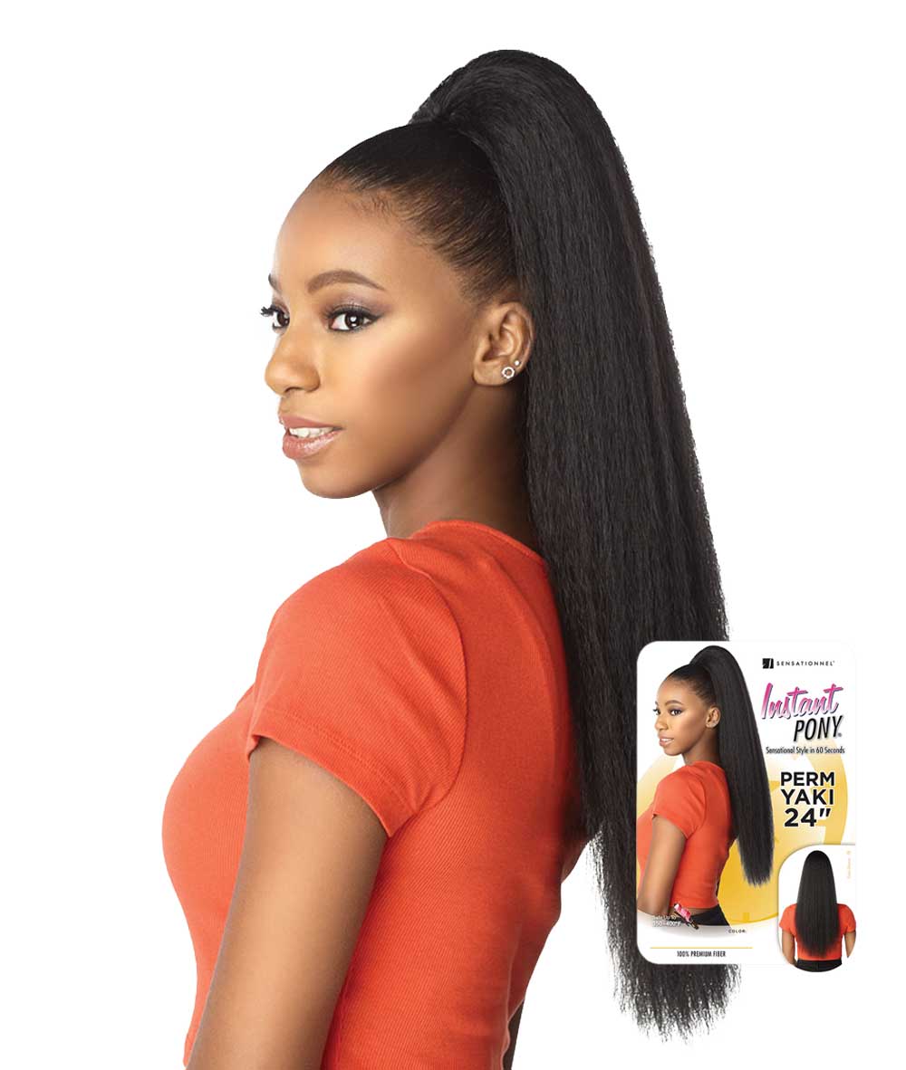 Sensationnel Instant Pony - Perm Yaki 24" - Hair Extensions at Cloré ...